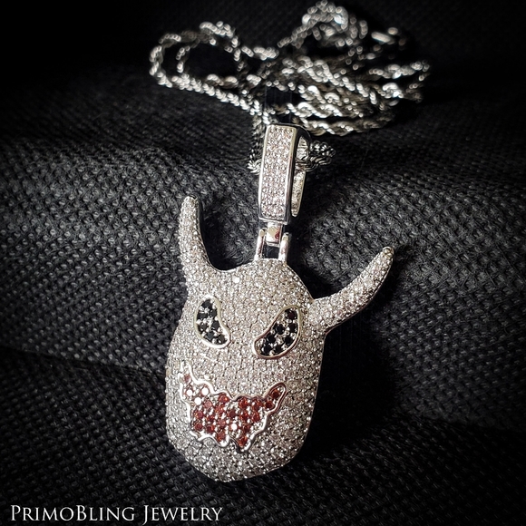 primobling | Accessories | Iced Out Demon Pendant | Poshmark